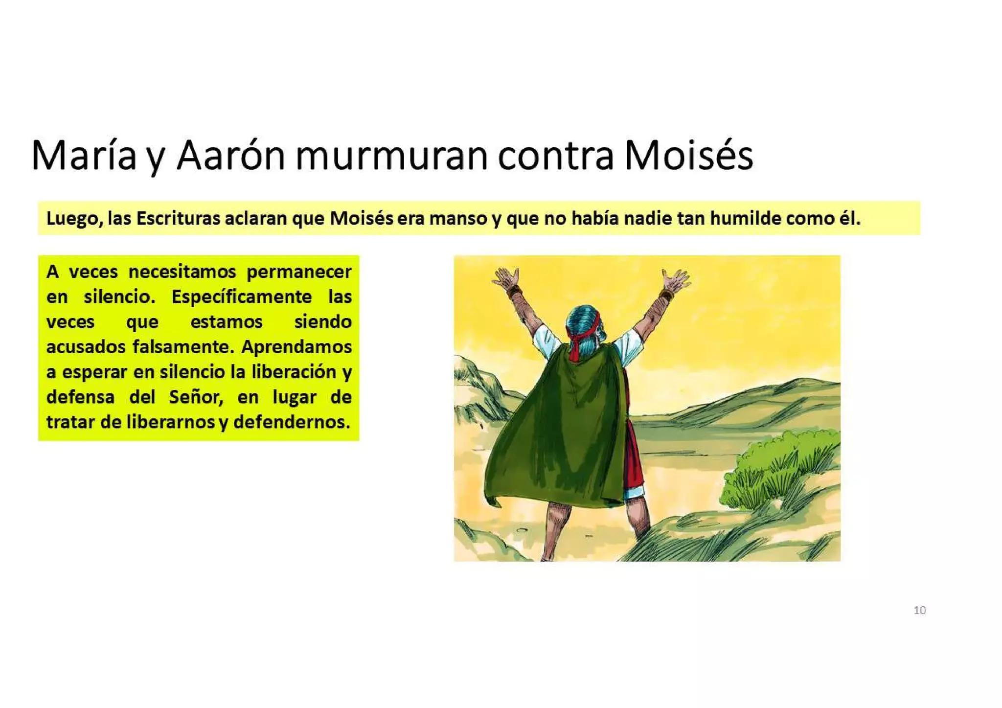 Números 12 María y Aarón murmuran contra Moisés | PDF