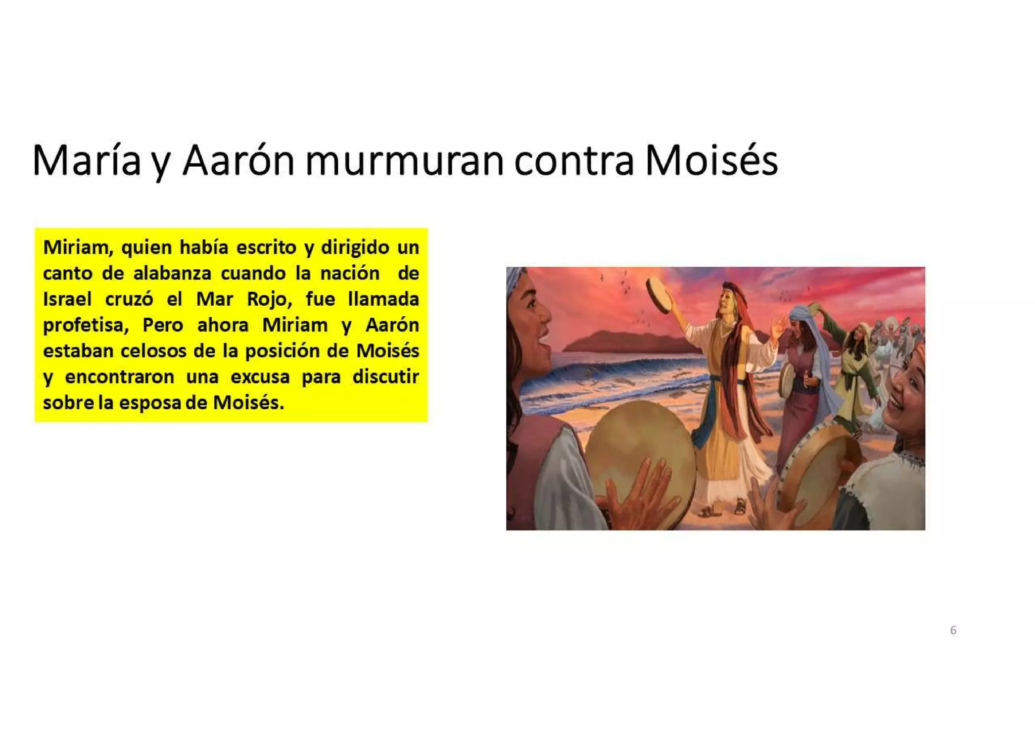 Números 12 María y Aarón murmuran contra Moisés | PDF