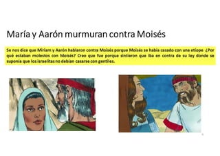 Números 12 María y Aarón murmuran contra Moisés | PDF