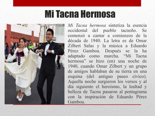 DIAPOSITIVA DANZAS DE LA REGIÓN TACNA - LA POLKA TACNEÑA | PPTX