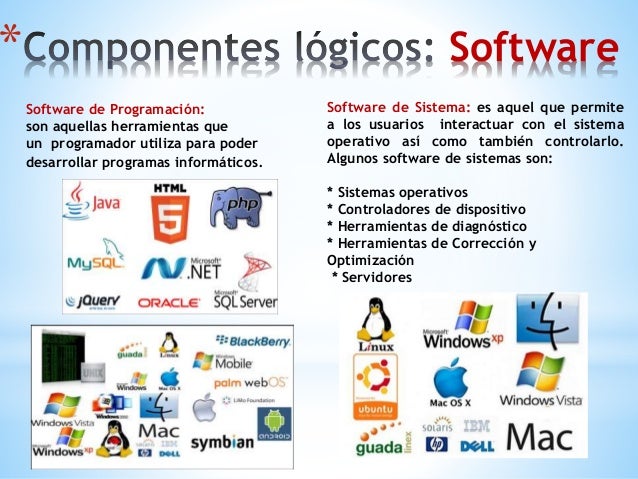 Componentes físicos y lógicos del computador