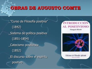 Diapositiva de augusto comte exposicion | PPTX
