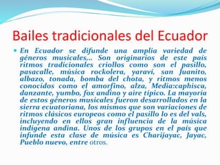 Bailes de Ecuador | PPTX