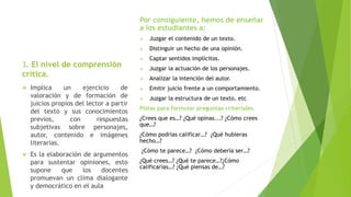 Diapositiva de comprension lectora | PPTX