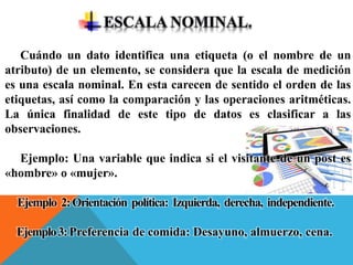 Escalas de medición | PPTX