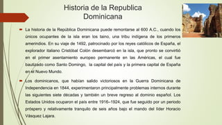 Diapositiva de la republica dominicana | PPTX