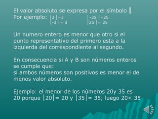 Los Numero Enteros | PPT