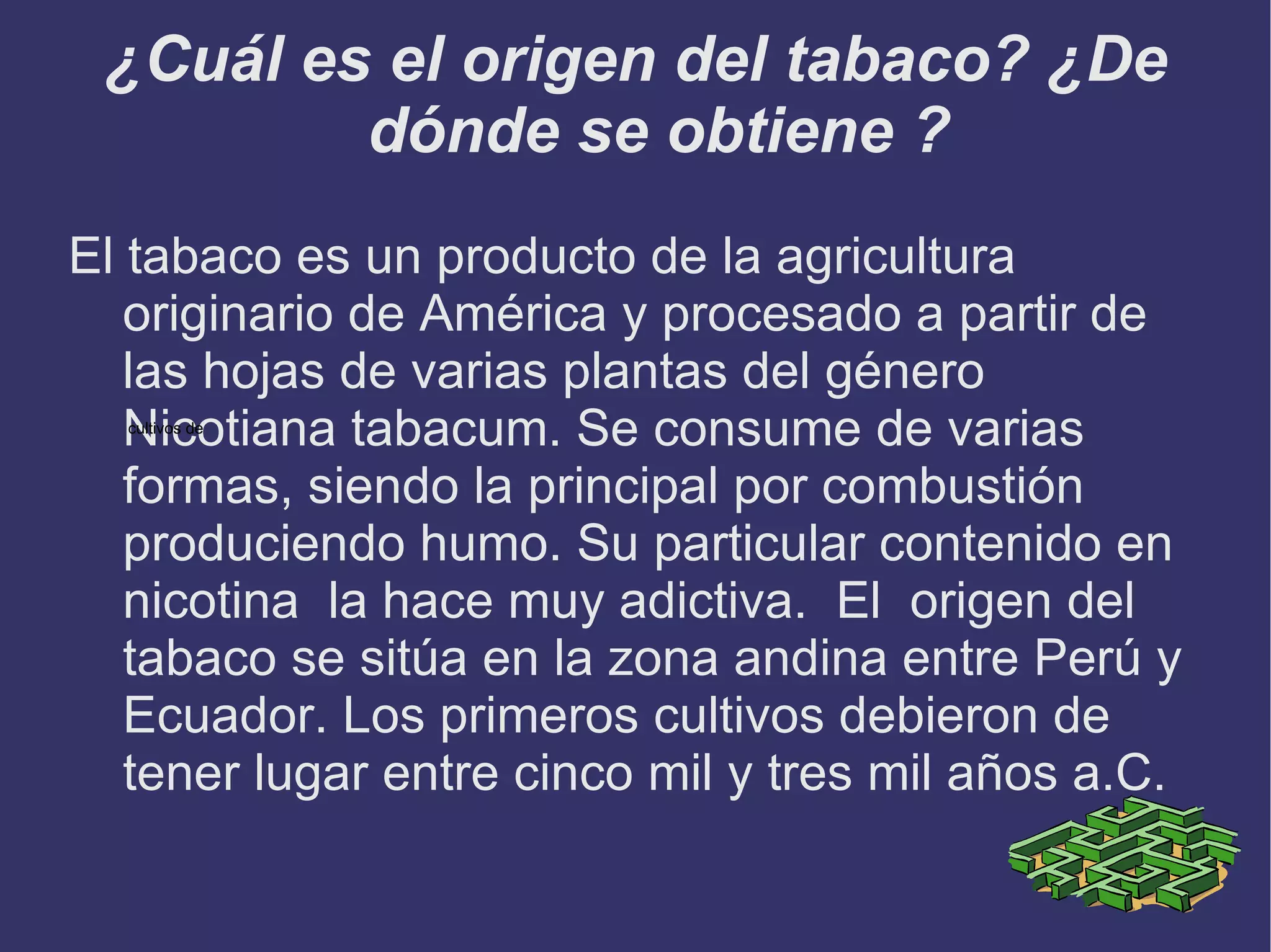 Diapositiva del tabaco | ODP | Illegal Drugs, Tobacco, eCigarettes ...