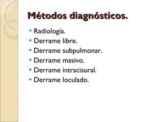 Diapositiva derrame pleural | PPT