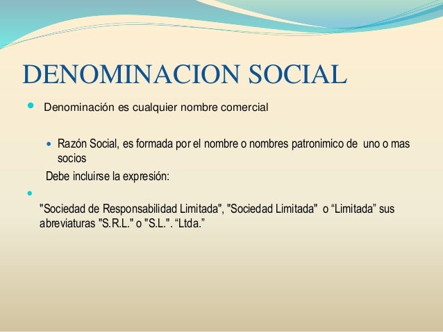 Nombre O Razón Social – Razón social: qué es, para qué sirve y qué ...