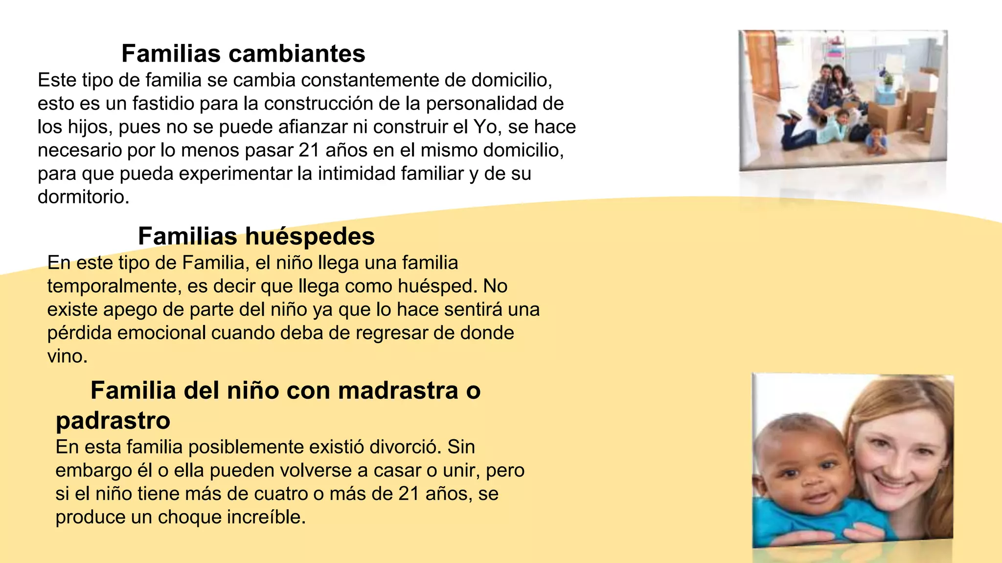 Diapositiva de tipos de familia | PPT