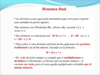 Diapositiva division clau | PPT