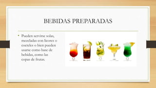 bebidas y cristaleria, etiqueta y protocolo | PPTX