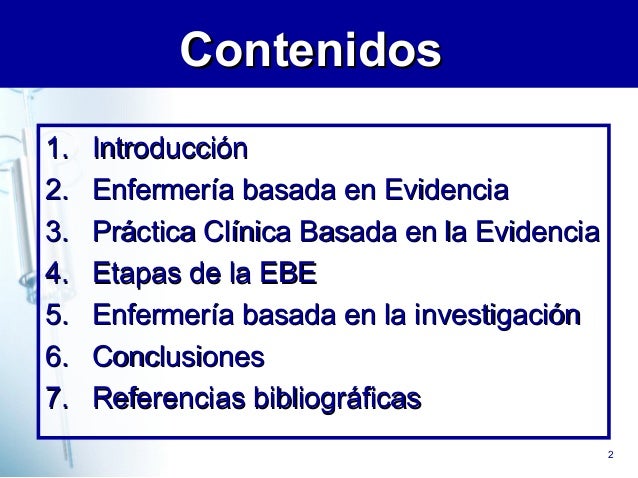 EnfermerÍa Basada En Evidencia