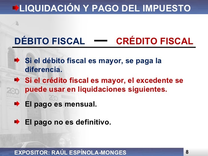 Credito Fiscal Y Debito Fiscal - creditos de vivienda