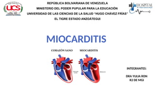 DIAPOSITIVA MIOCARDITIS DRA YULIA RON.pptx
