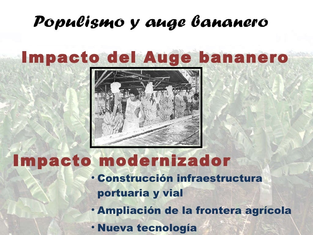 Populismo y Auge Bananero en Ecuador