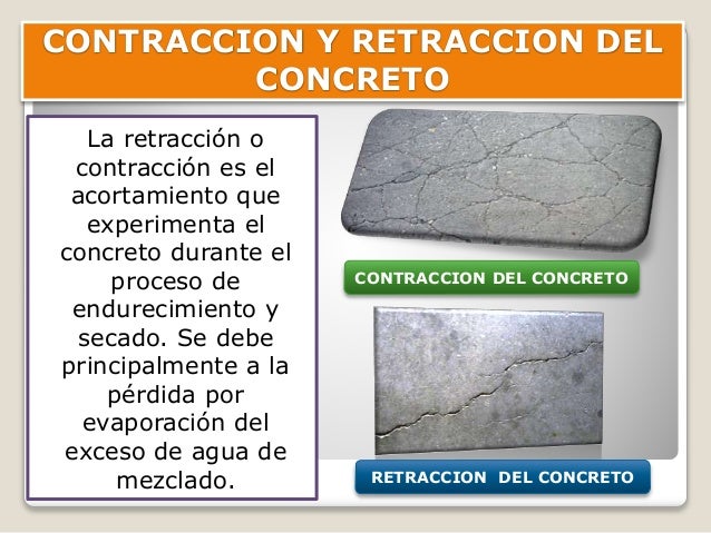 CONTRACCION Y RETRACCION DEL CONCRETO