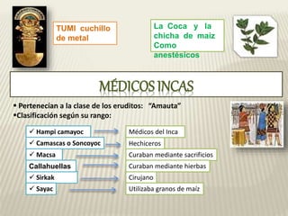 Historia De La Medicina Inca | PPTX