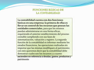 Diapositivas...........la contabilidad en las empresas | PPTX