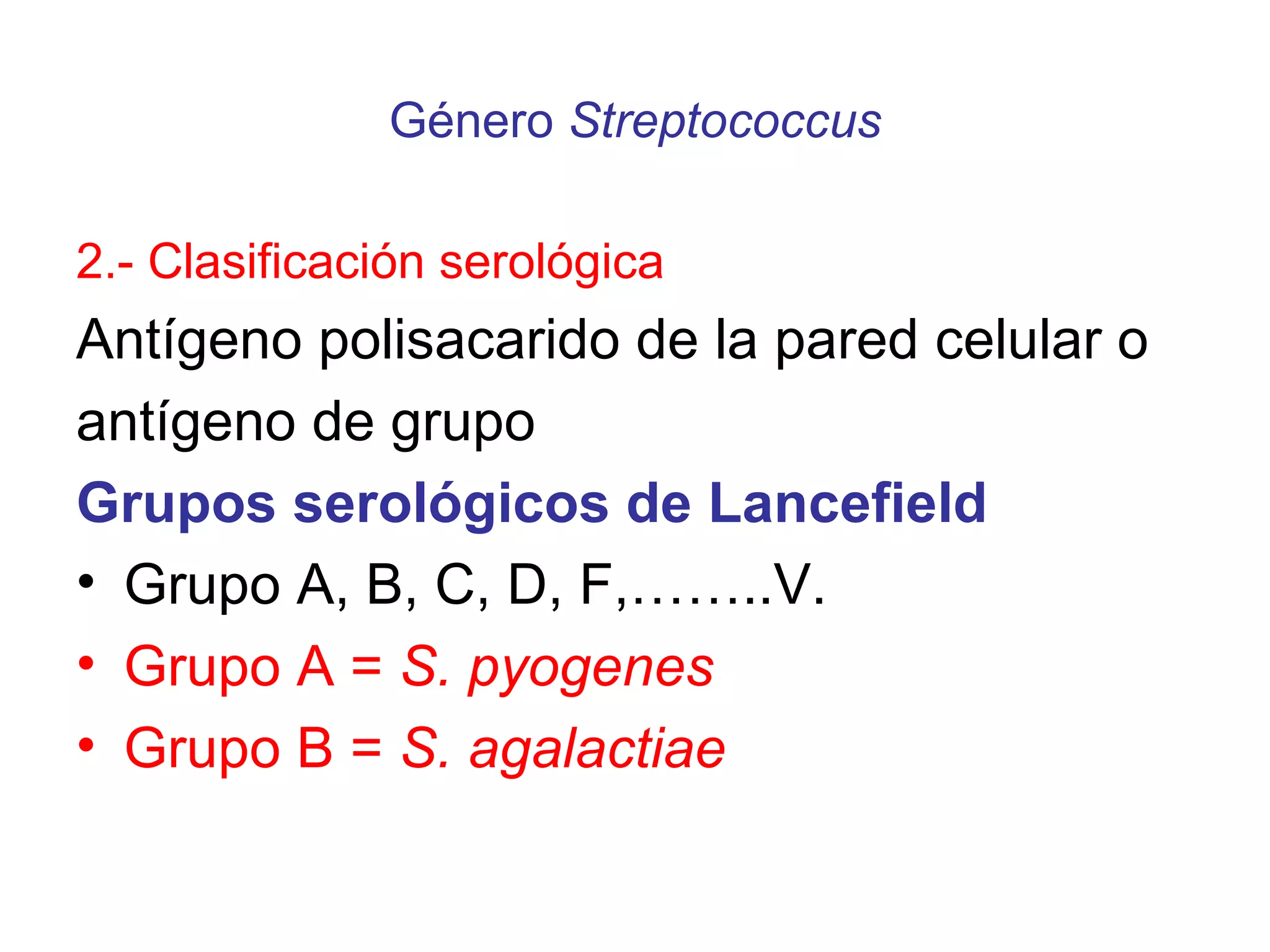 Diapositivas Tema 12.2. GéNero Streptococcus. GéNero Enterococcus | PPT