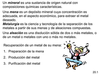 Metalurgia y química de los metales | PPT