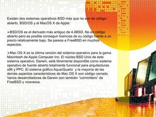 Berkeley software distribution (BSD) | PPTX