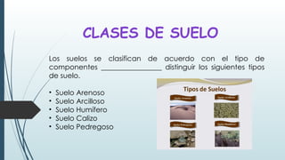 Clases de Suelo En general, los suelos se pueden clasificar según su ...