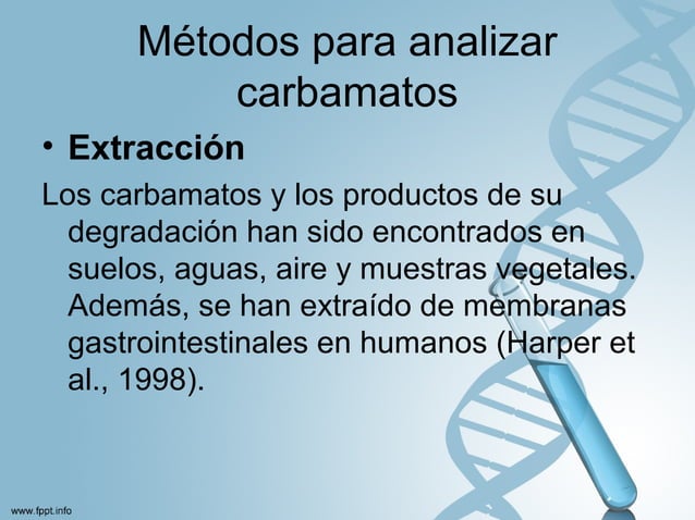 Diapositivas de carbamatos | PPT