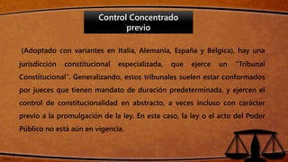 Control de la constitucionalidad | PPTX