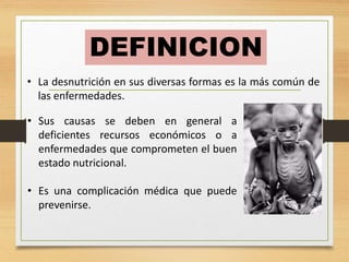 DIAPOSITIVAS DE DESNUTRICION EN LA SOCIEDAD | PPTX