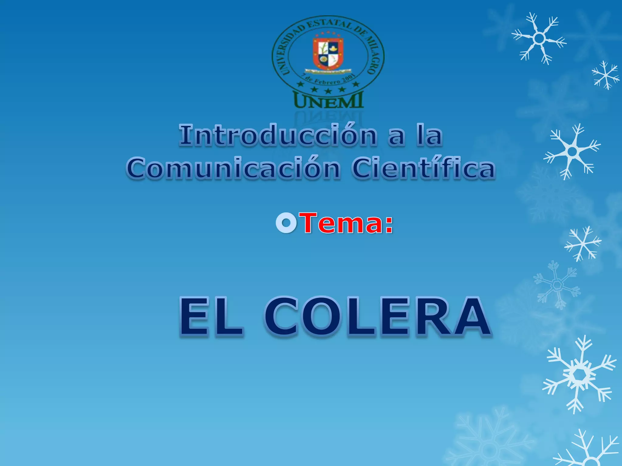 Diapositivas del colera(icc) | PPTX
