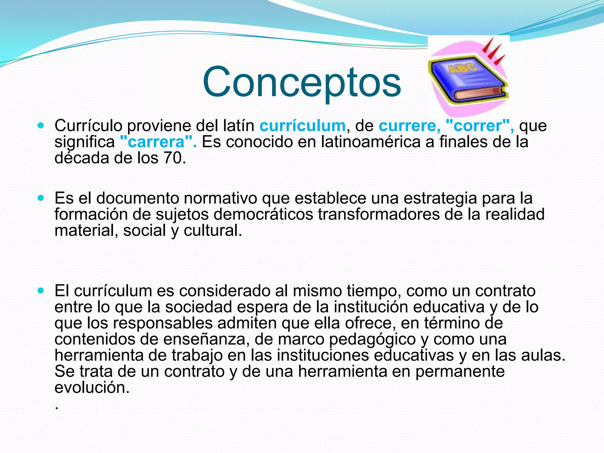 Diapositivas del curriculo | PPTX
