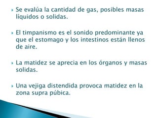 Diapositivas del examen fisico de abdomen | PPTX