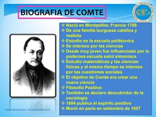 Auguste Comte Biografia