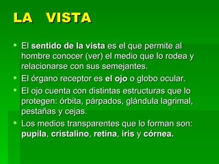 LOS SENTIDOS | PPT | Ear, Nose and Throat Conditions | Diseases and ...