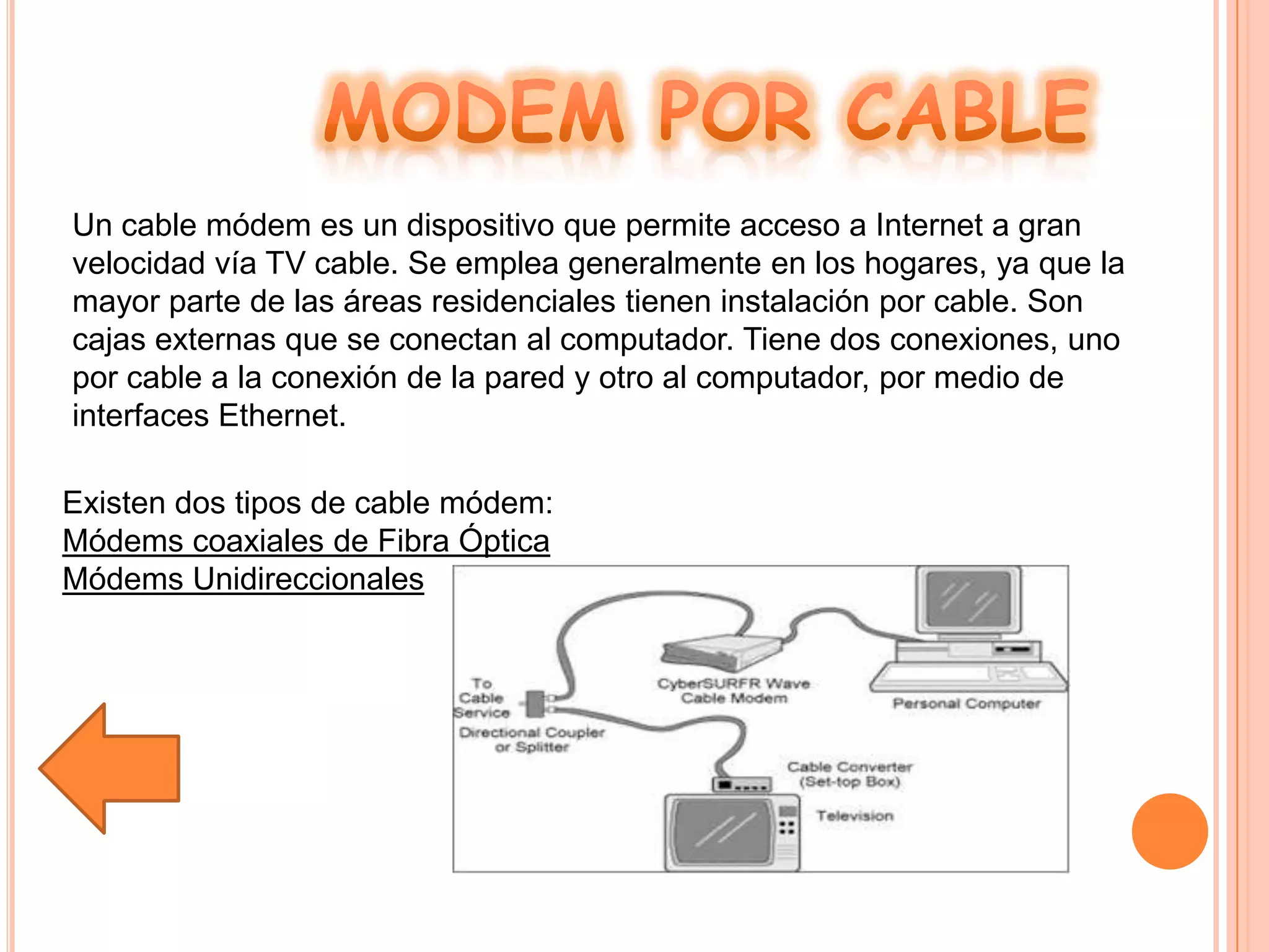 Diapositivas de modem | PPTX | Computer Peripherals | Computing