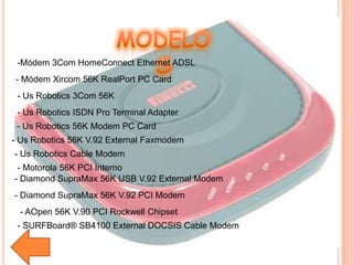 Diapositivas de modem | PPTX