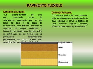 Diapositivas de pavimento flexible | PPTX