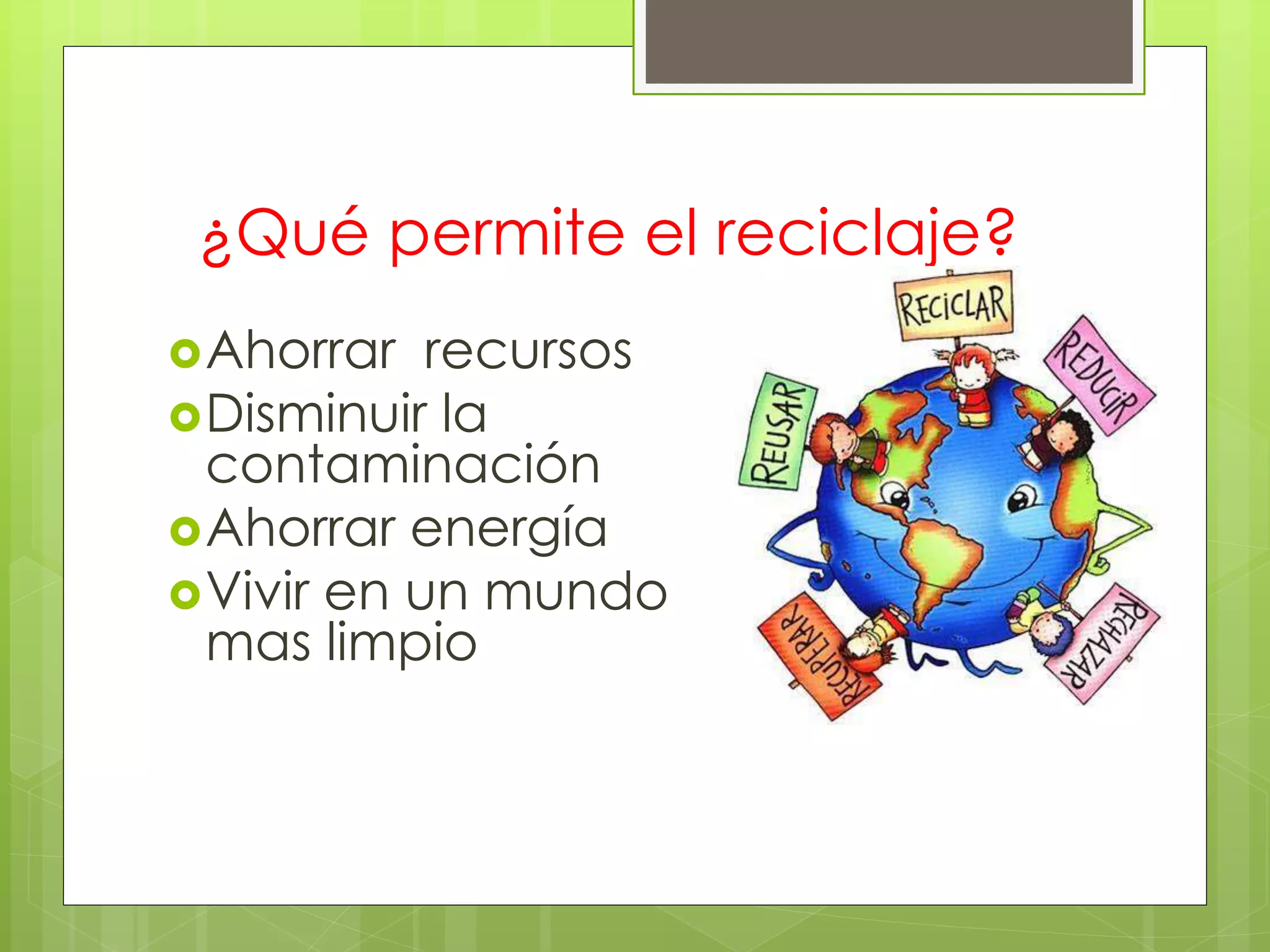 Diapositivas de reciclaje | PPT