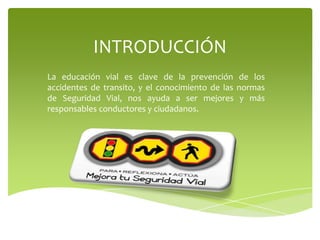 Diapositivas de seguridad vial trabajo | PPTX