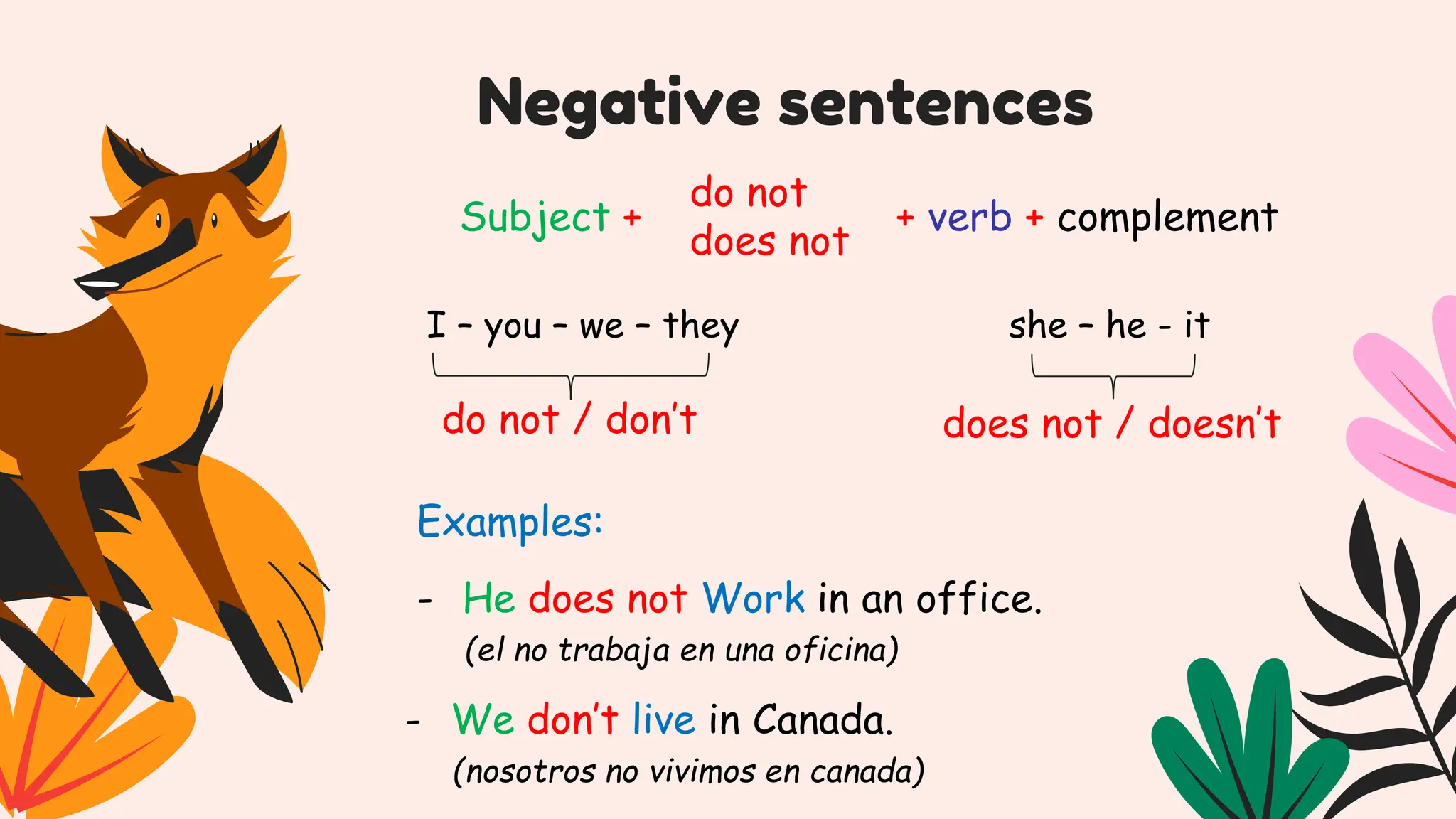 DIAPOSITIVAS DO AND DOES verbos en inglés | PPTX