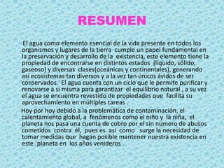 Diapositivas el agua | PPTX