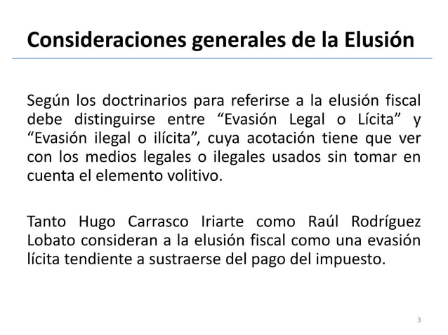 Diapositivas elusión fiscal | PPT