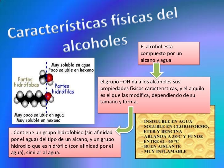 Propiedades de los alcoholes