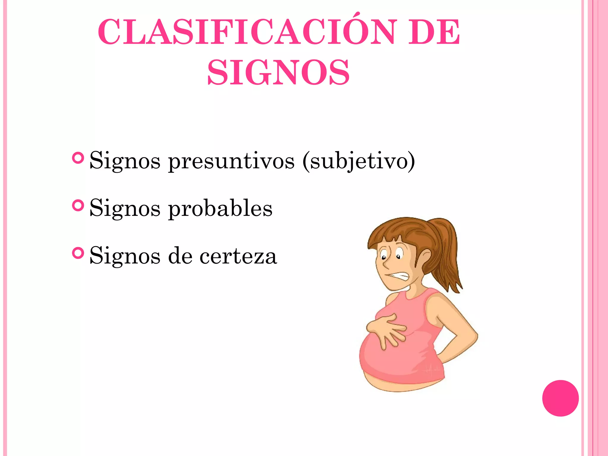 Diapositiva signos de embarazo | PPT | Pregnancy | Reproductive Health