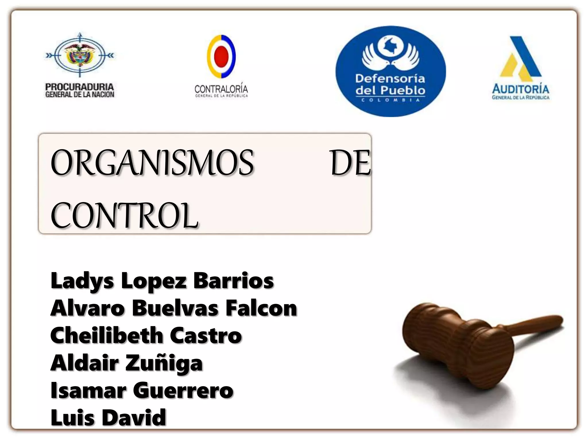 Organismos de Control Colombia | PPT