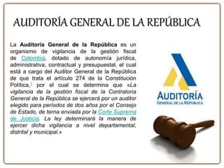Organismos de Control Colombia | PPT