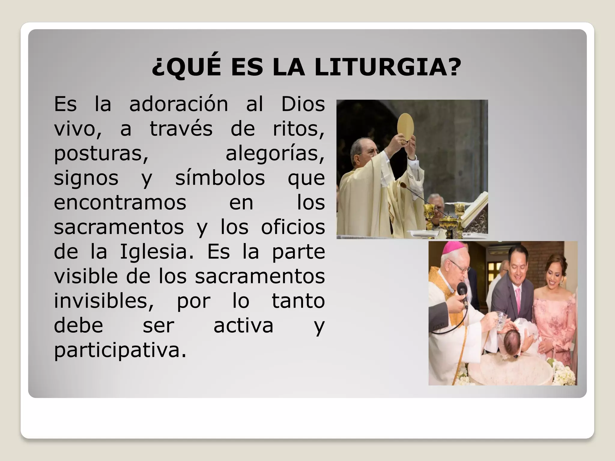 Diapositivas la liturgia cristiana | PPT