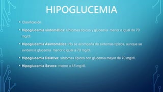 Hipoglucemia y estado hiperosmolar hiperglicemico | PPTX